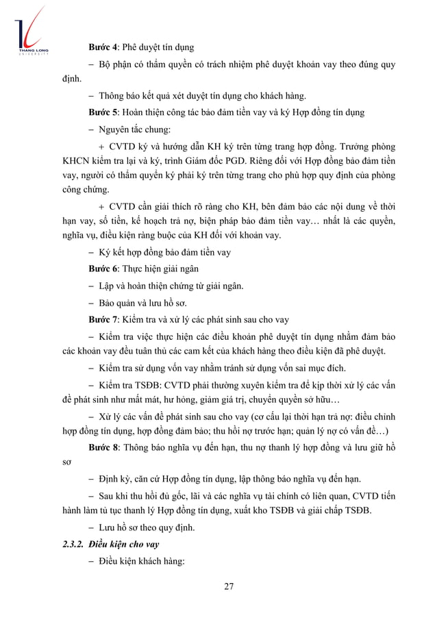 Phát triển hoạt động cho vay khách hàng cá nhân tại ngân hàng tmcp tiền phong phòng giao dịch ...