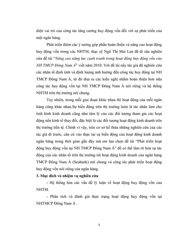 Phát triển hoạt động huy động vốn tại Ngân hàng Thương mại cổ phần Đông Nam Á.pdf