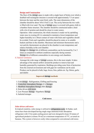 Methods of storage for local market and export – Traditional and ...