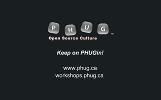 PHUG - Open Source Culture | PPT