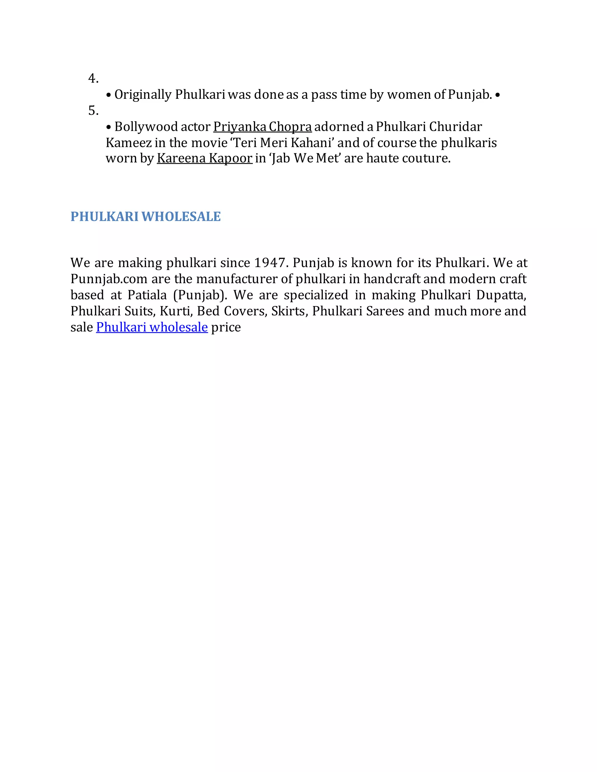 Phulkari | PDF
