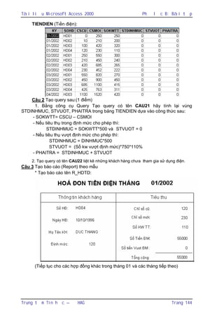 Phu lucb baitap | PDF