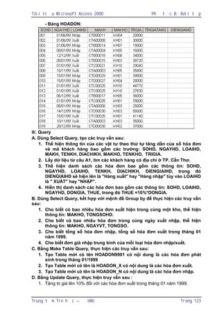 Phu lucb baitap | PDF