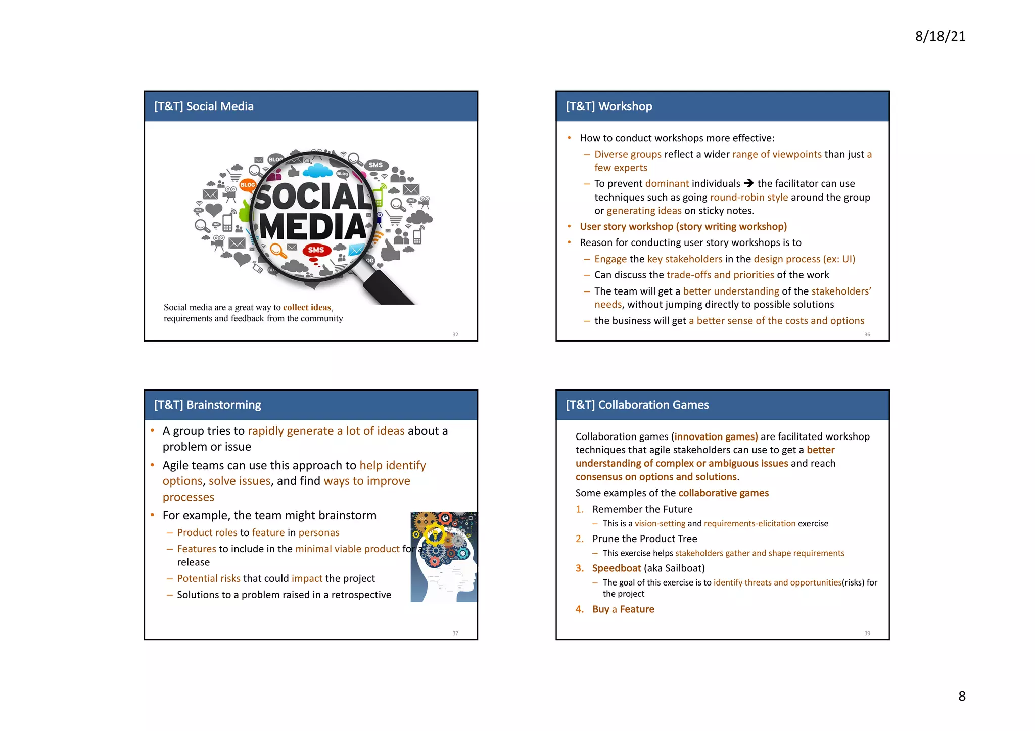 PMI-ACP: Domain 3 - Stakeholder engagement-v2.2_lite_4_46_pages | PPT