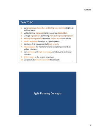 PMI-ACP: Domain 5 - Adaptive planning-v2.2_lite_2_78_pages | PDF ...