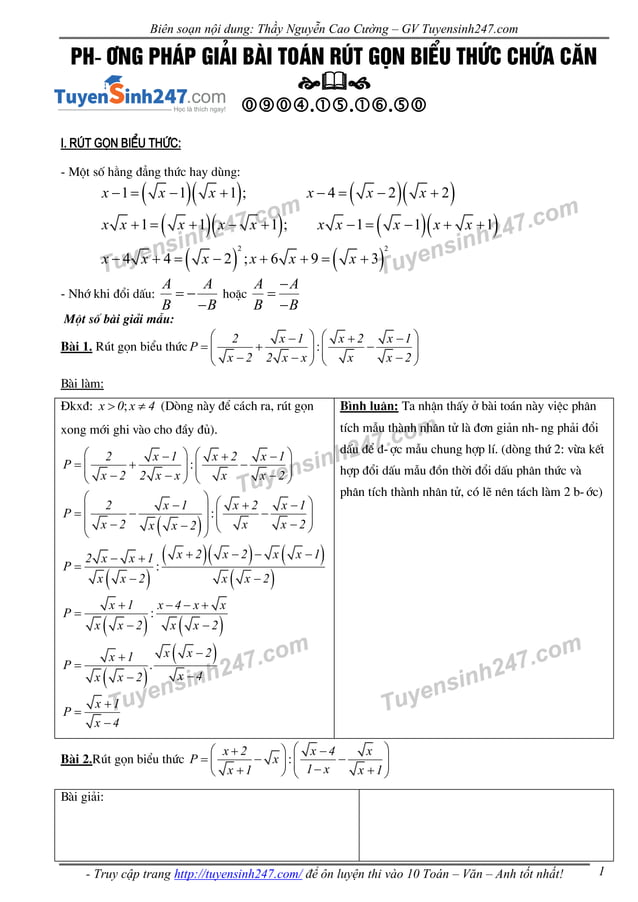 phuong-phap-giai-bai-toan-rut-gon-bieu-thuc-chua-can-tuyet-chieu-on-thi-vao-10.pdf
