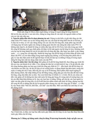 Phuong an xu ly chong tham be nuoc ngam | PDF