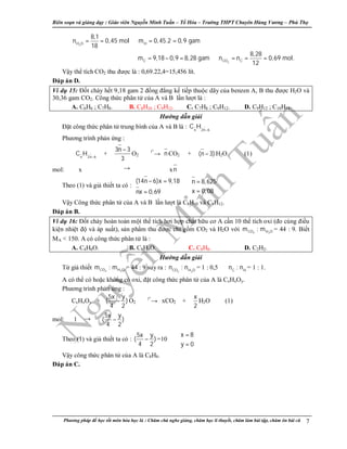 Phuong phap giai bai tap ve hidrocacbon thom | PDF