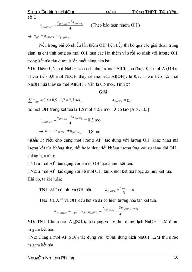 Phuong phap giai nhanh bt nhom va hop chat cua nhom | DOC