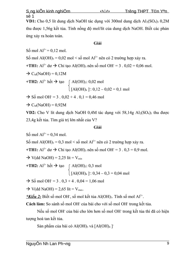 Phuong phap giai nhanh bt nhom va hop chat cua nhom | DOC