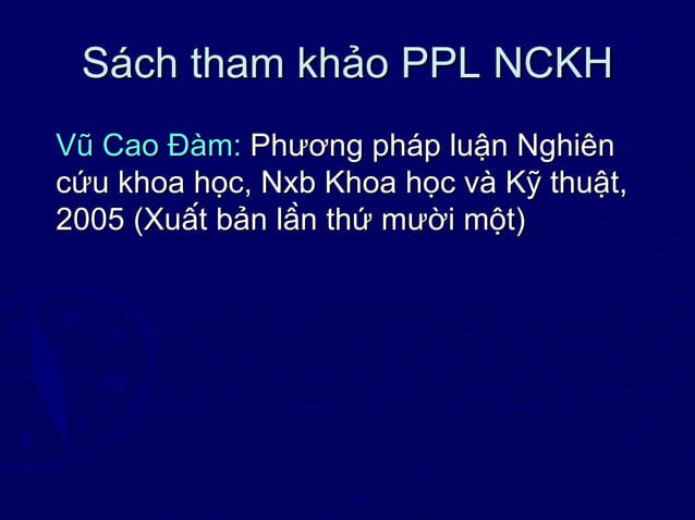 Phương pháp nghiên cứu khoa học | PPT