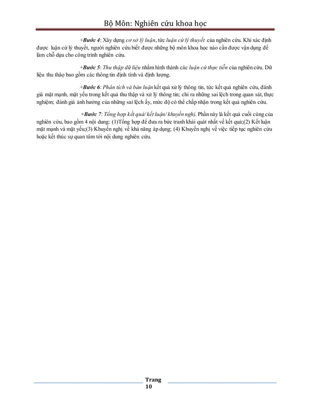 Phuong phap nghien cuu khoa hoc | PDF