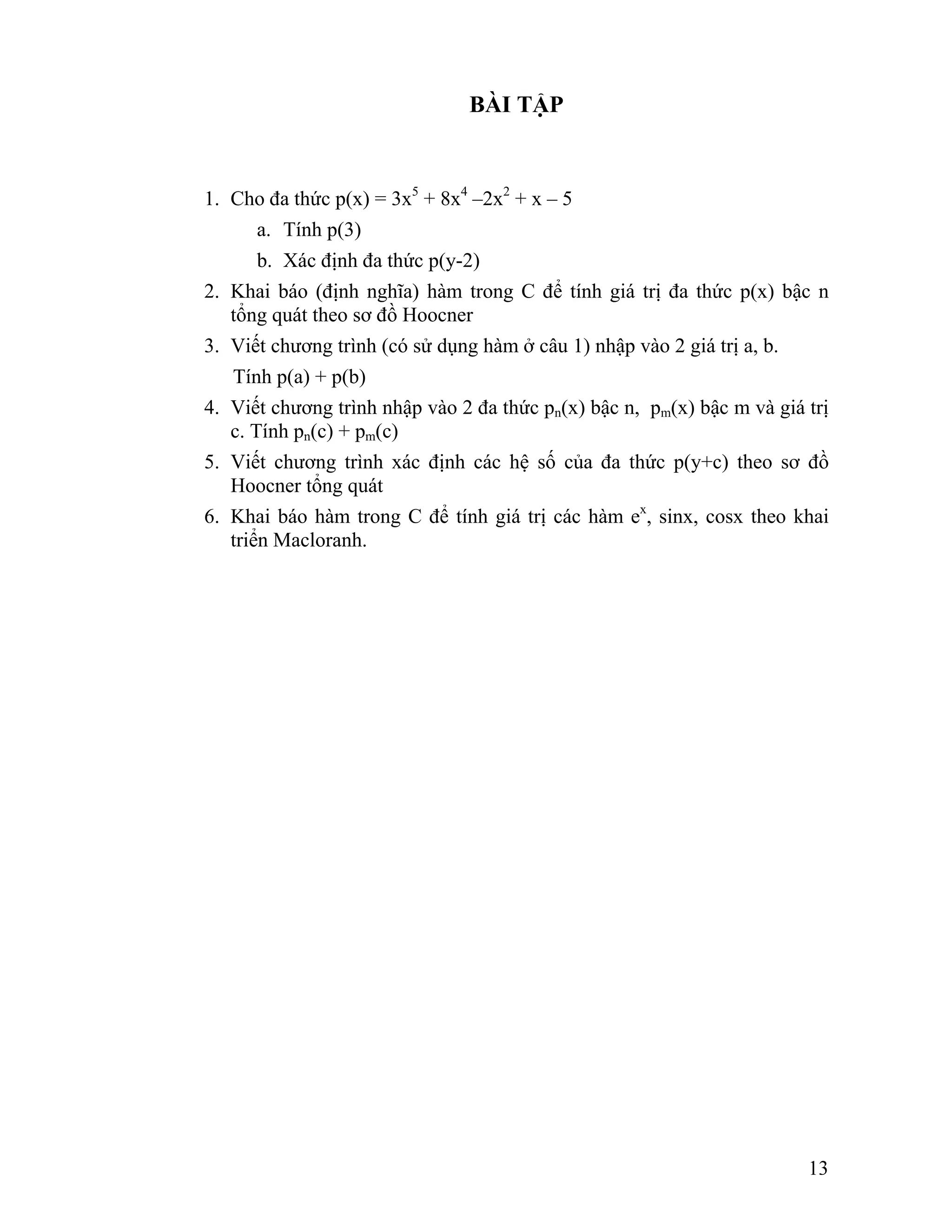 Phương pháp tính | PDF