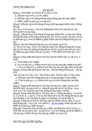 Phuong phap toan do trong mat phang 10 | PDF