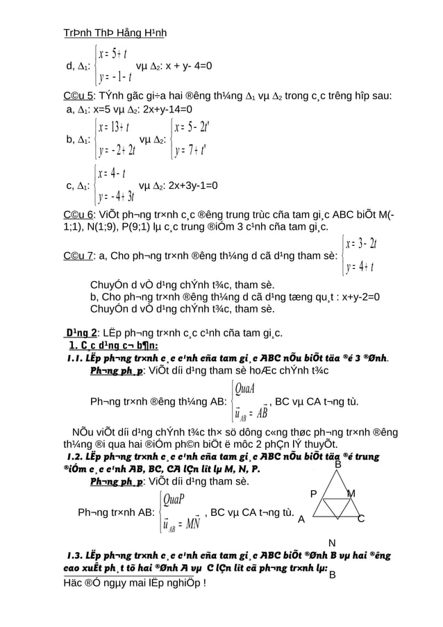 Phuong phap toan do trong mat phang 10 | PDF