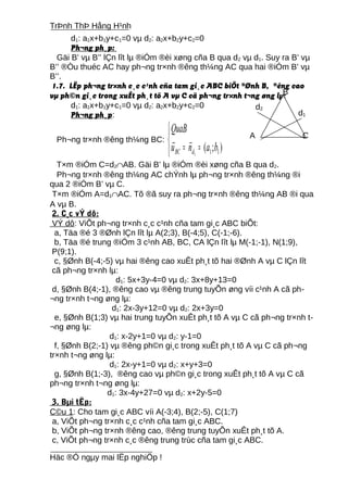 Phuong phap toan do trong mat phang 10 | PDF