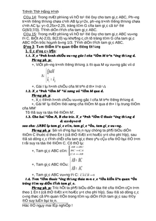 Phuong phap toan do trong mat phang 10 | PDF