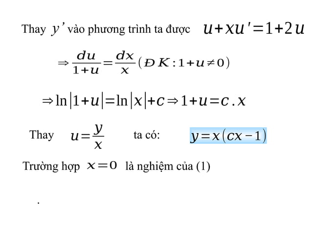 Dai cuong ve Phuong trinh vi phan Cap 1.pptx