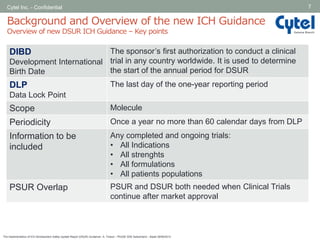 The Implementation of ICH Development Safety Update Report (DSUR ...