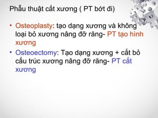 Phẫu thuật cắt xương | PPT