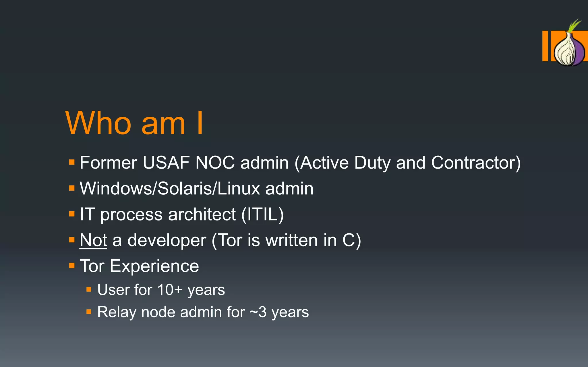 Tor: How it works to keep you safe online. PhutureCon 2014 | PPTX | Computer Networking | Computing
