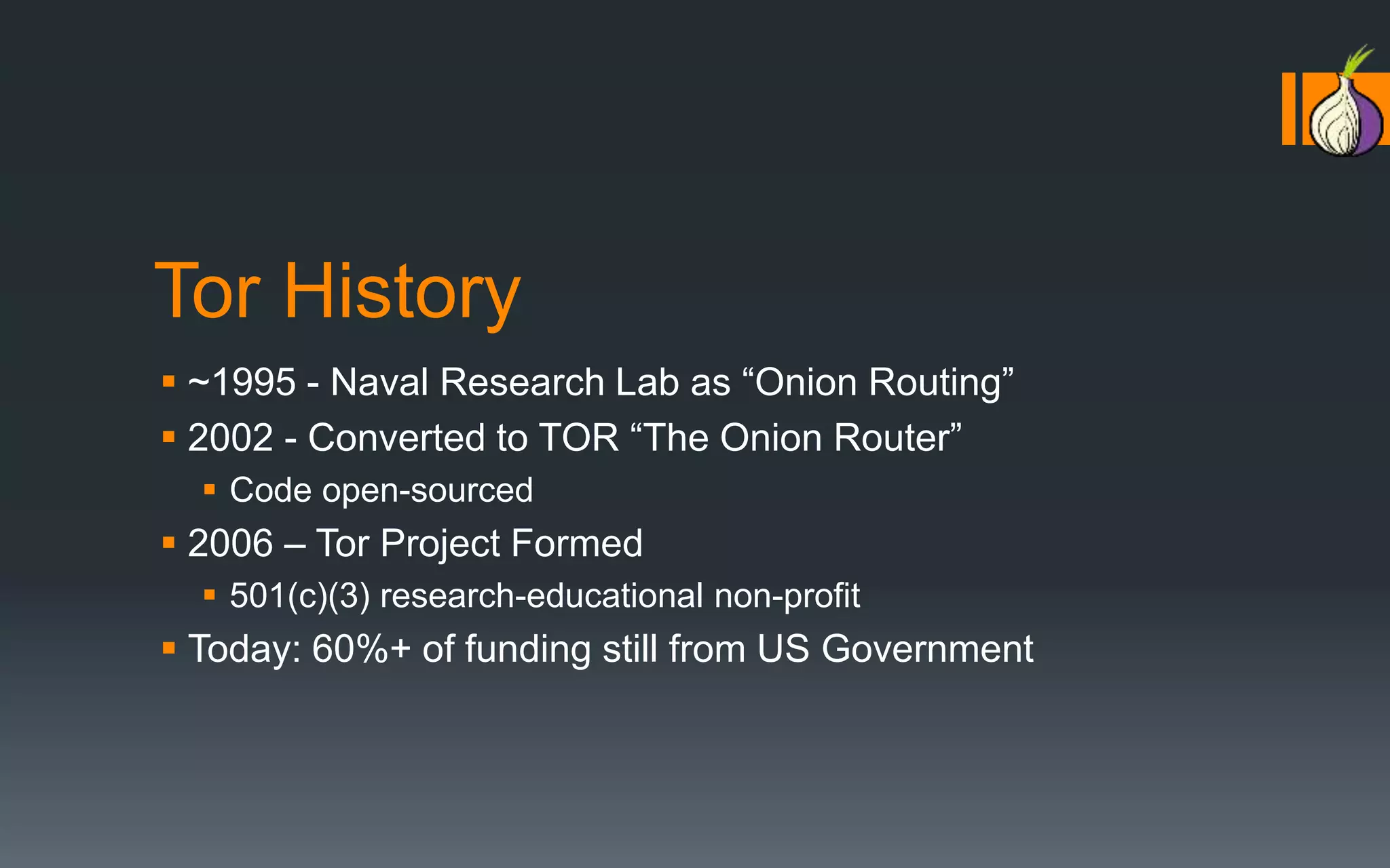 Tor: How it works to keep you safe online. PhutureCon 2014 | PPTX | Computer Networking | Computing