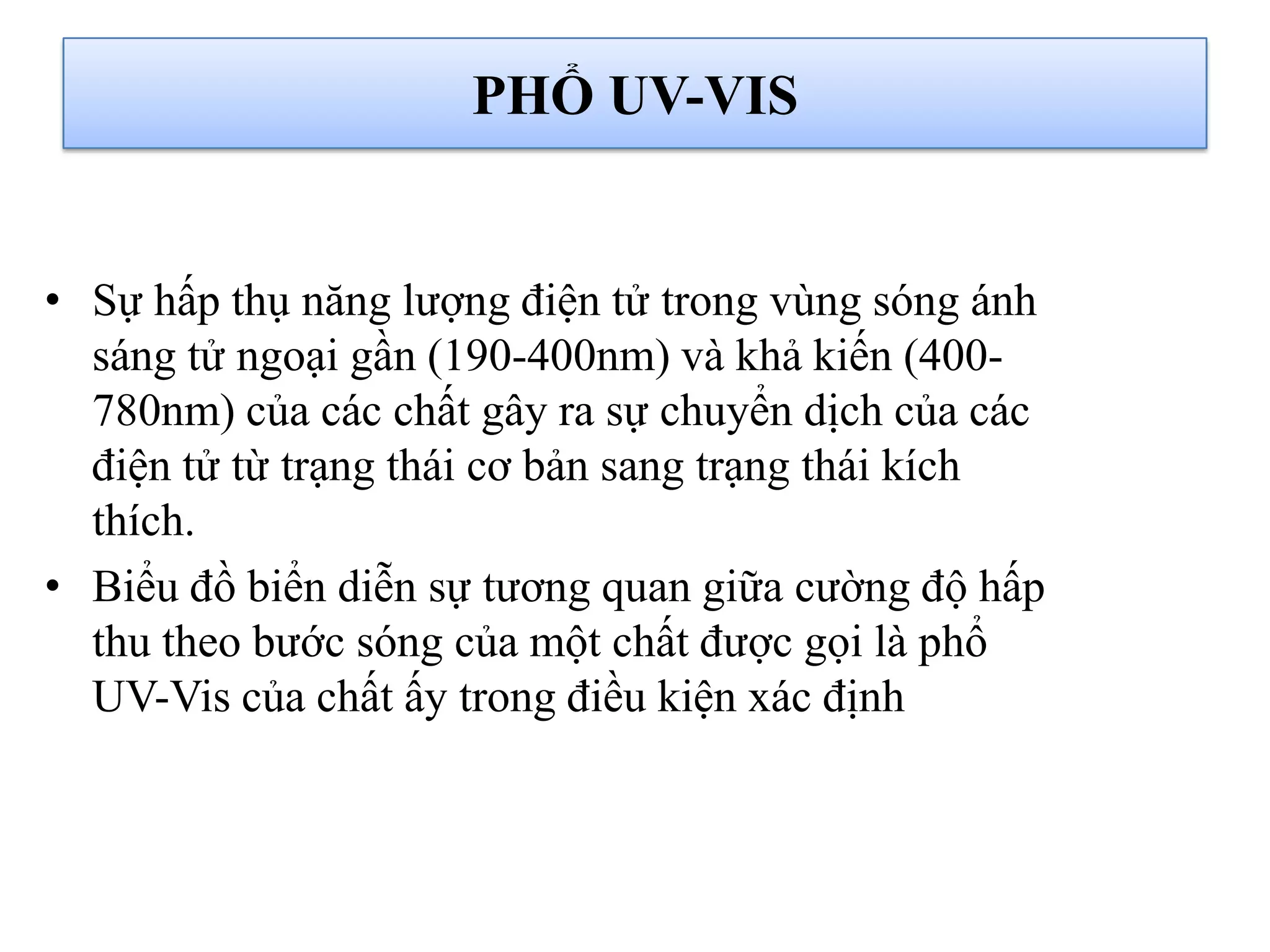 Phổ uv vis | PPTX