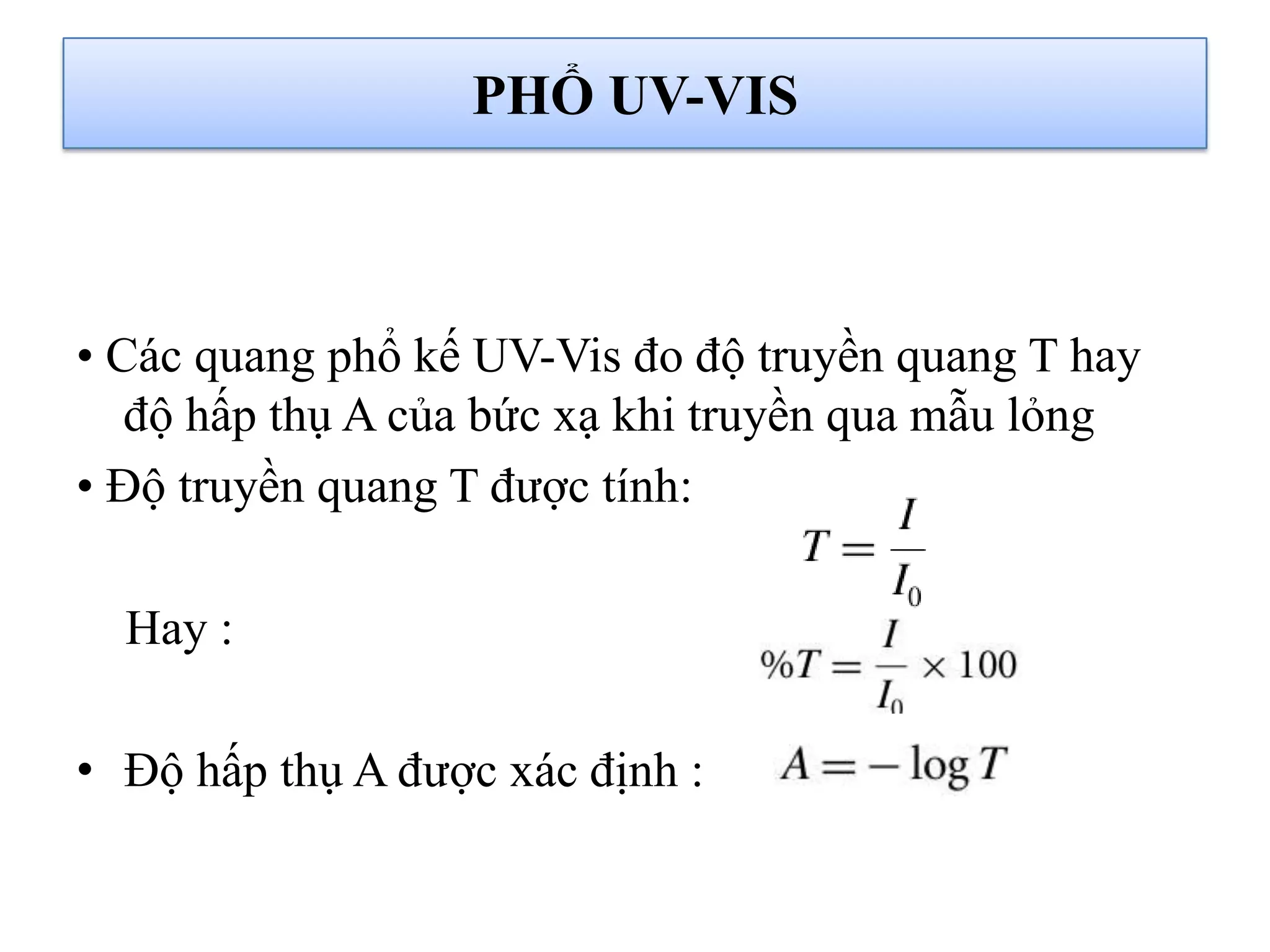 Phổ uv vis | PPTX
