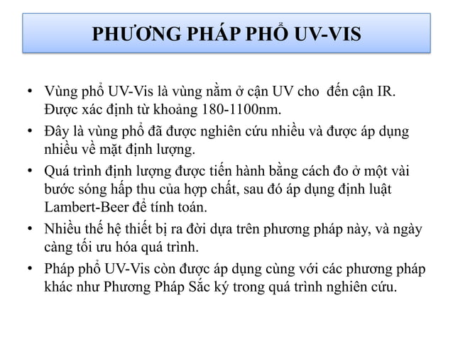 Phổ uv vis | PPTX
