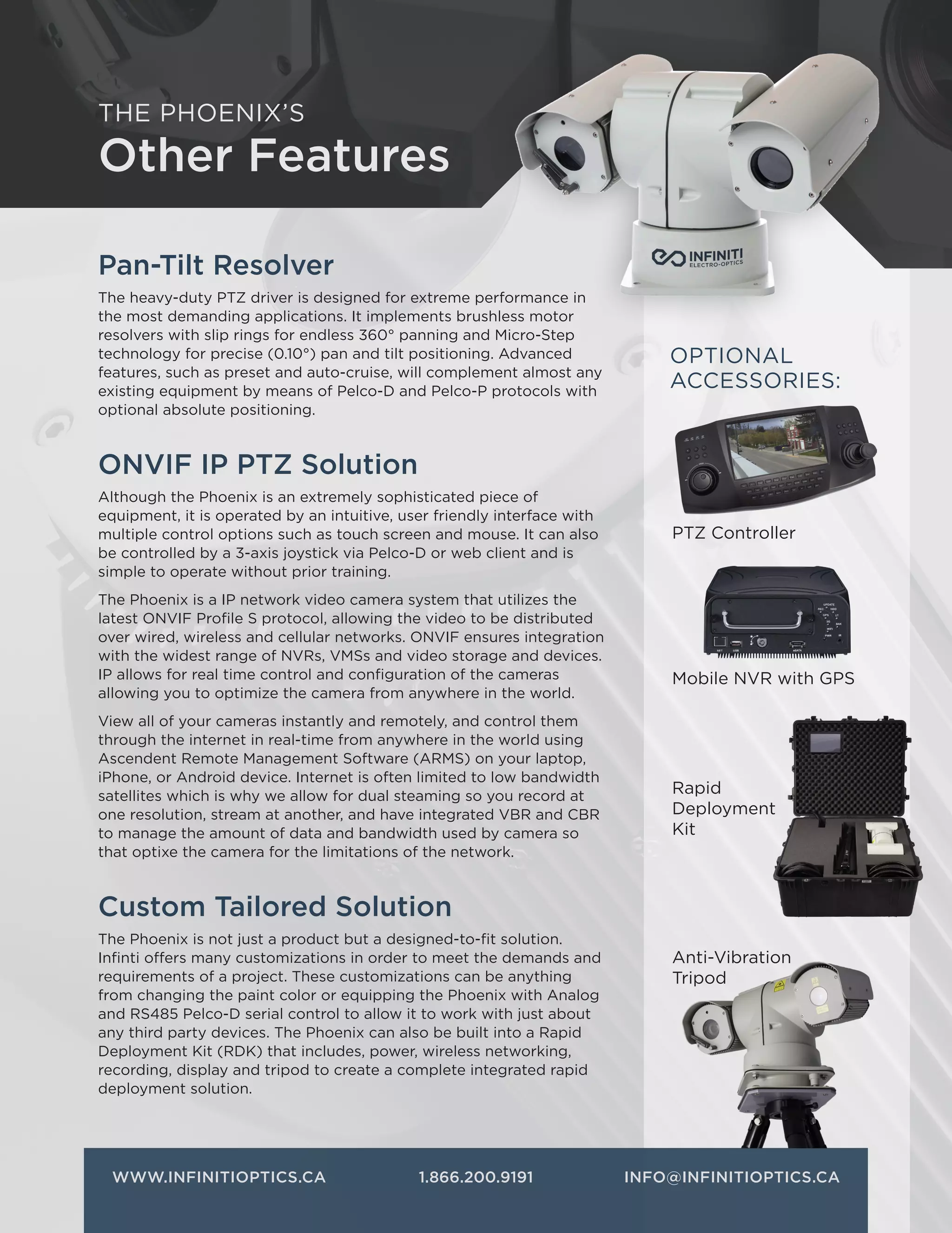 Thermal Camera Vehicle PTZ Thermal Surveillance EO/IR Thermal Infrared ...