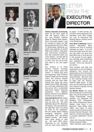 Phoenix Fashion Week 2016 Digital Program | PDF