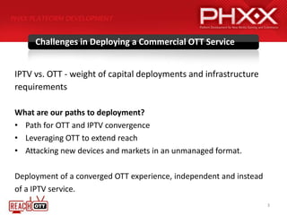 PHXX at IPTV MEA - OTT Special Focus Day | PPTX
