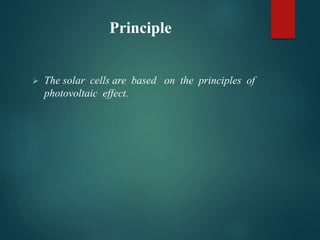 solar cell | PPTX