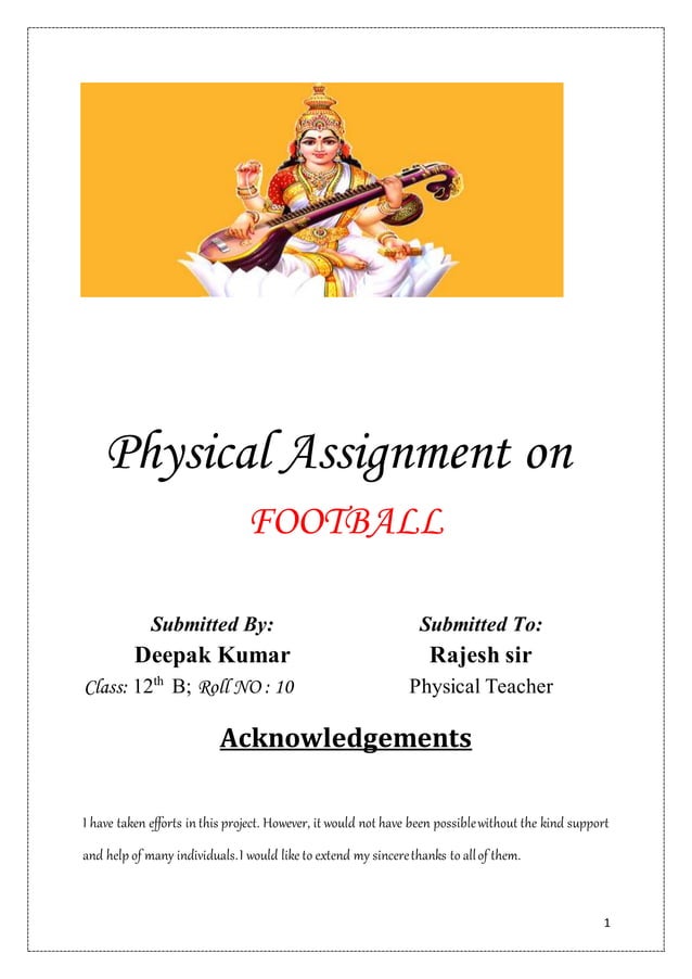 Football project | DOCX