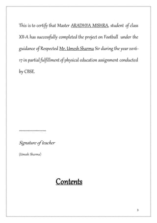 Football project | DOCX