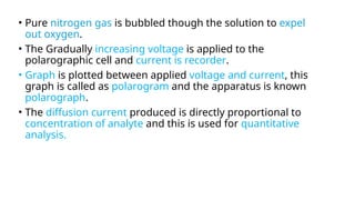 Dropping mercury electrode-technique for electrochemical analysis. | PPTX