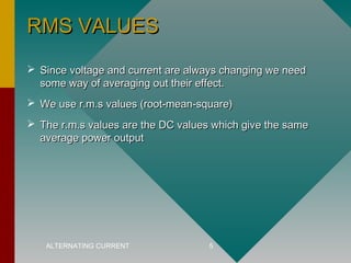 Alternating Current(AC) presentation | PPT