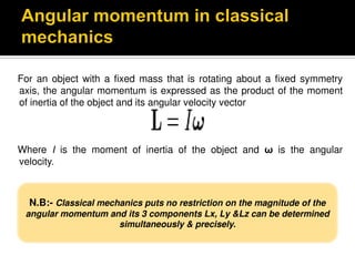Phy addn of ang momentum,slaters deter.,pep | PPT