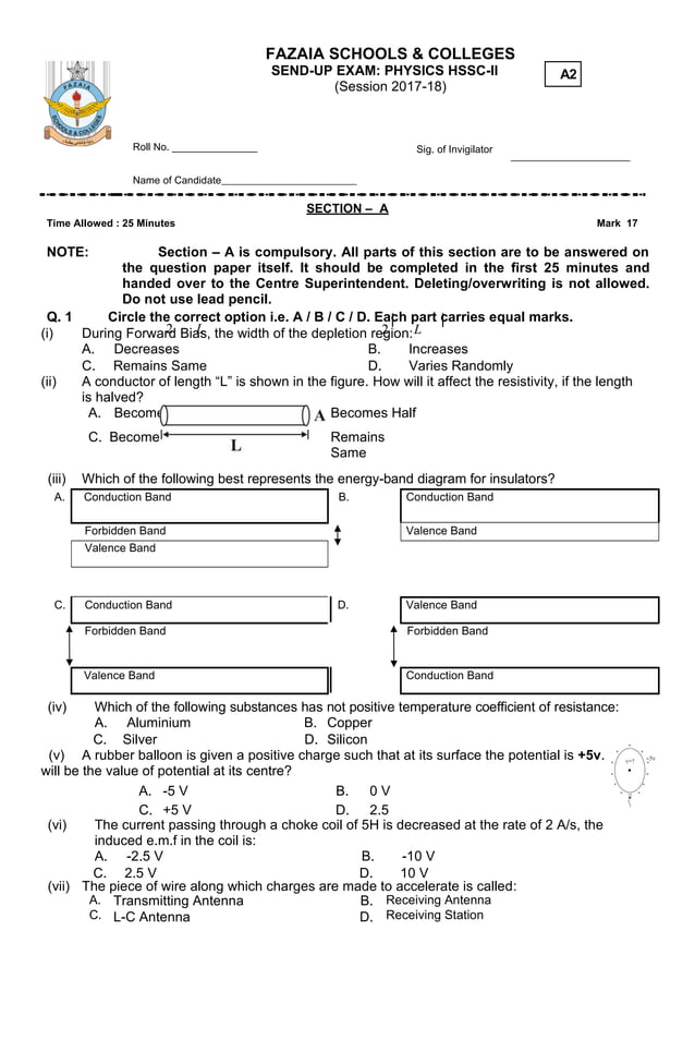 Phy hssc-ii-a1 -a2 copy | PDF