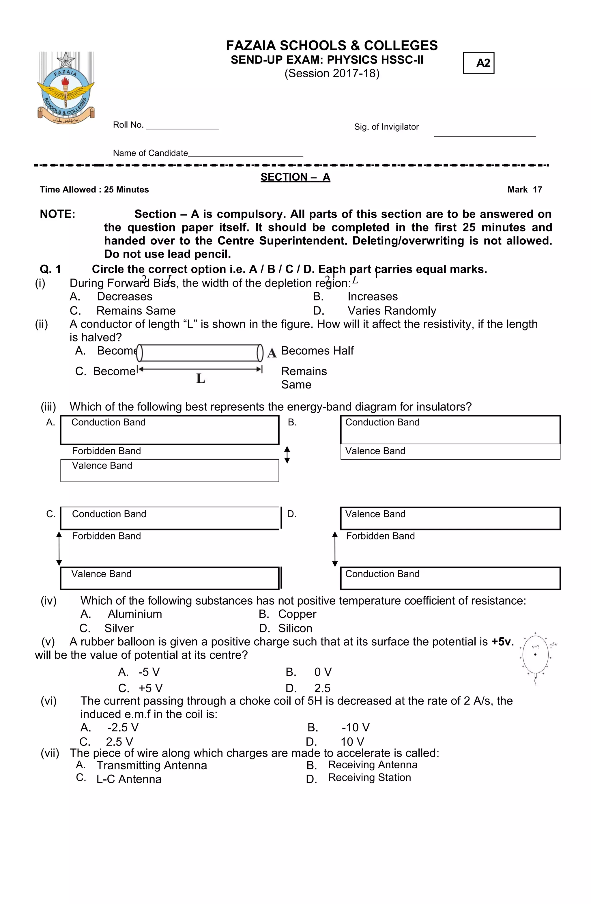 Phy hssc-ii-a1 -a2 copy | PDF