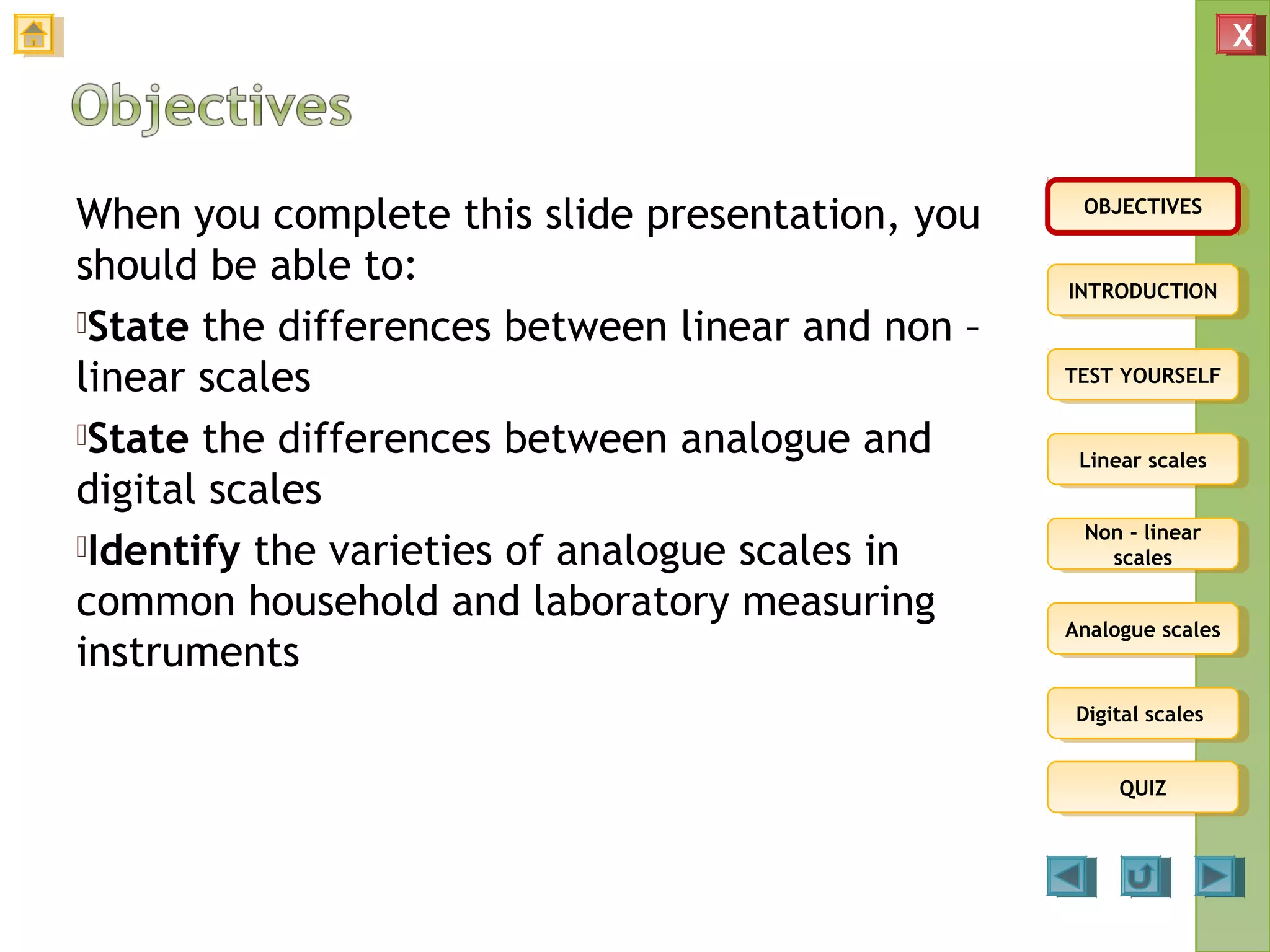 Physics M1 Scales | PPT