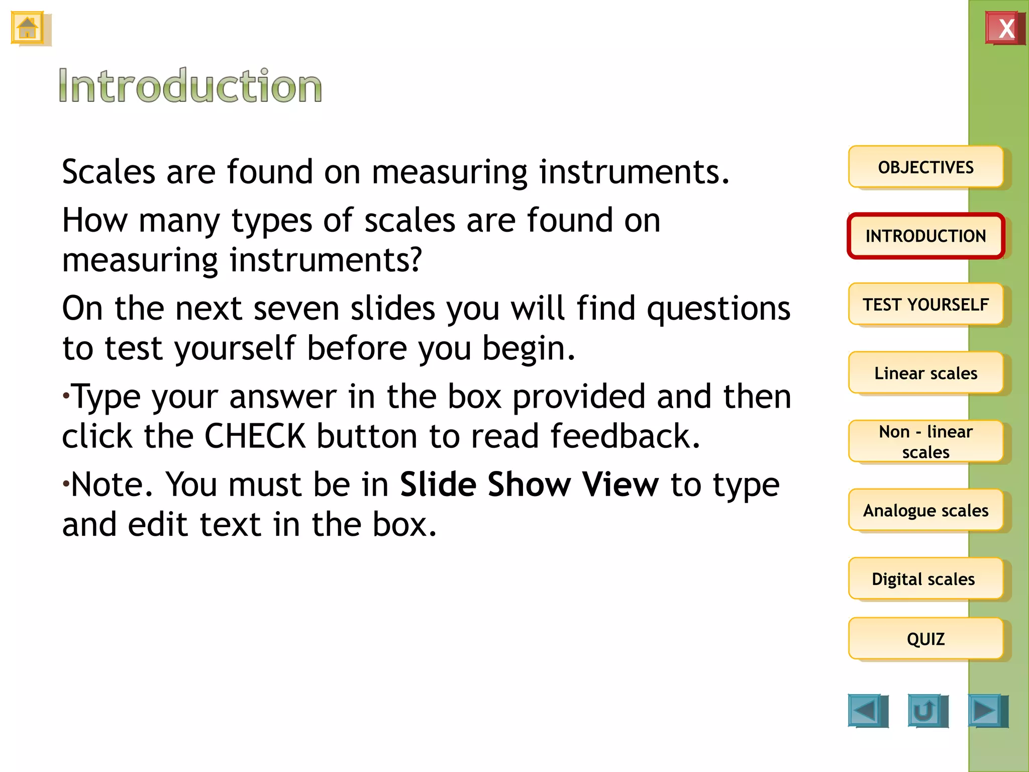 Physics M1 Scales | PPT