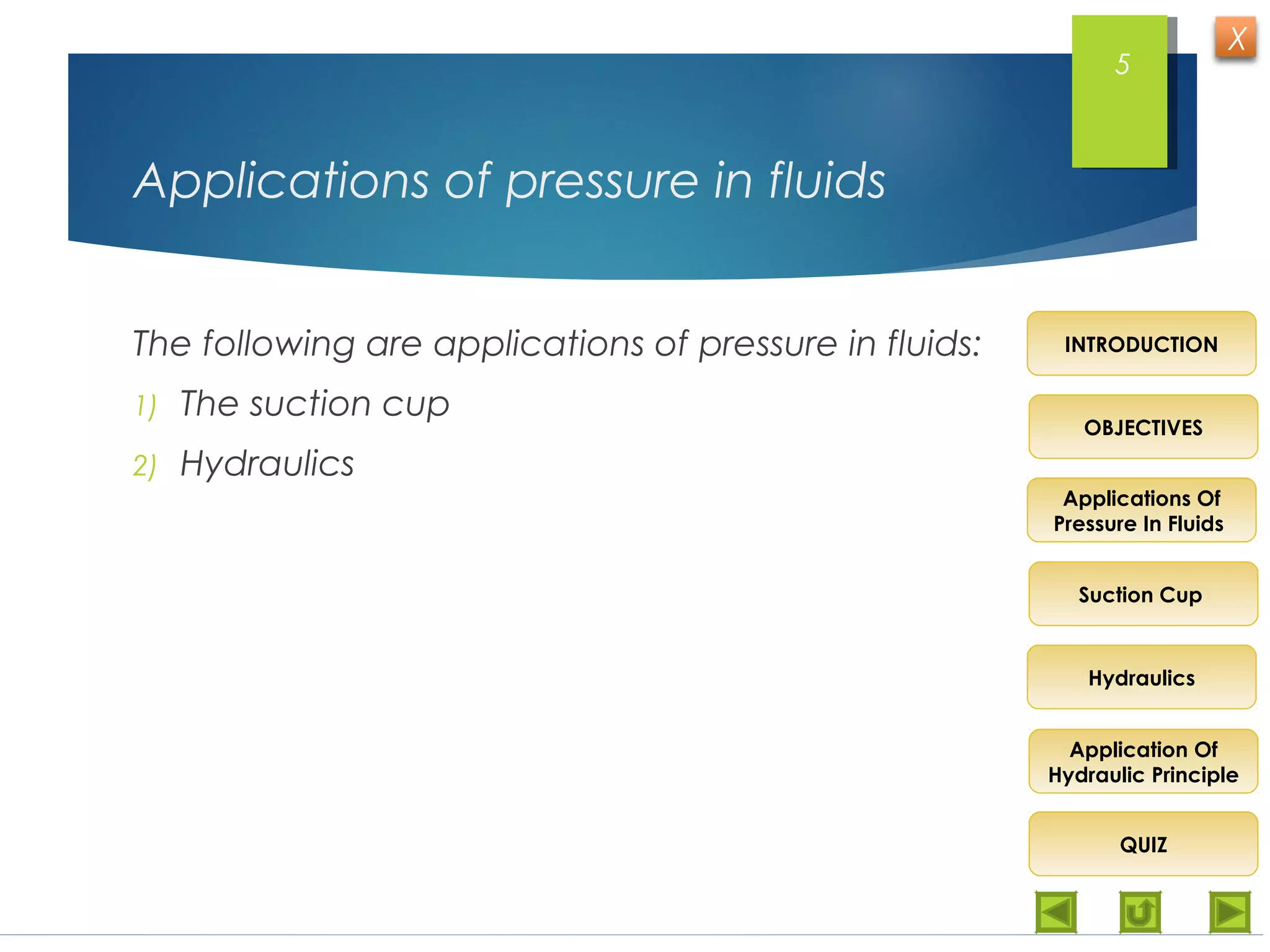 Physics M2 Pressure in fluids | PPT