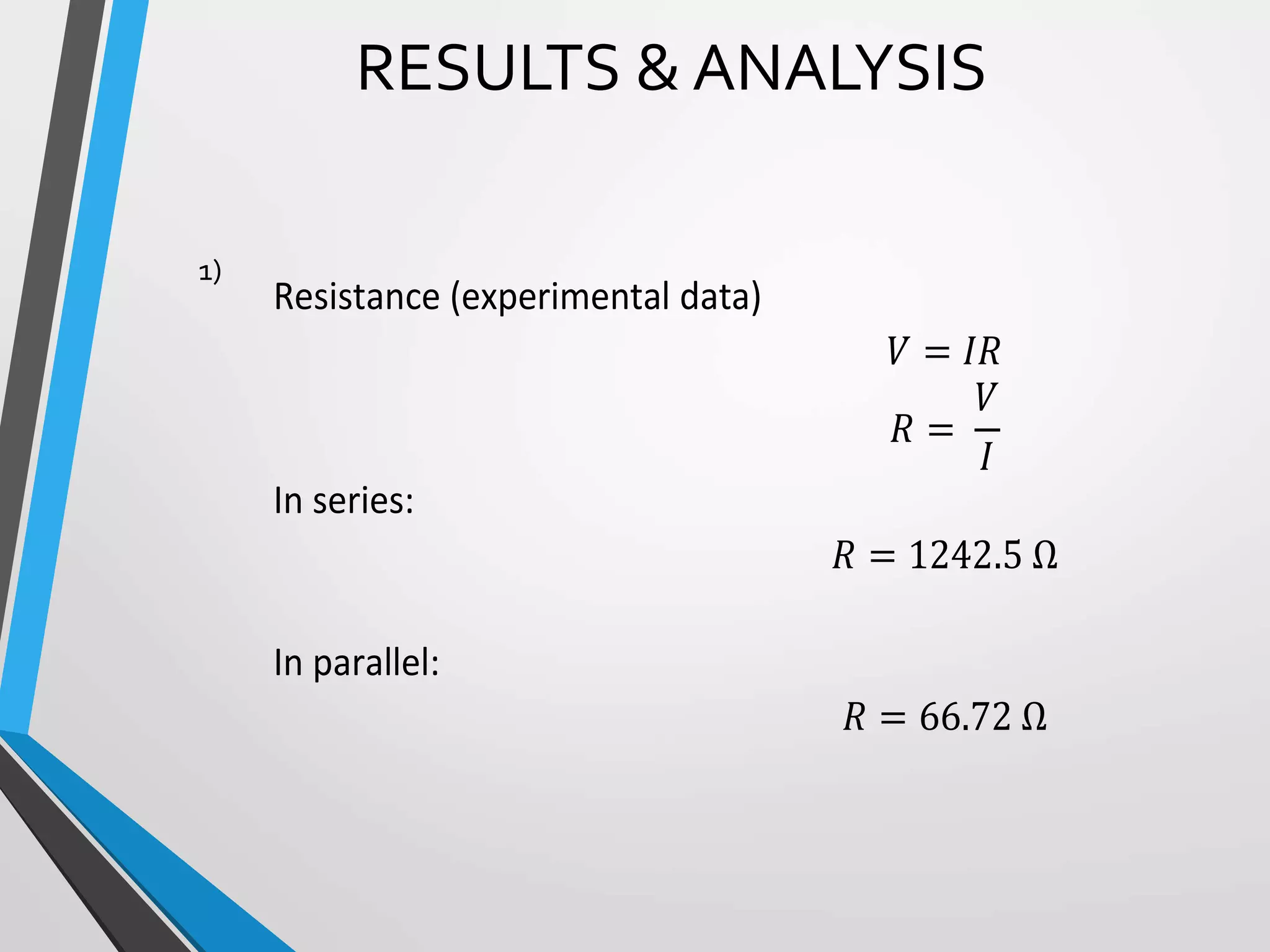 Electrical Resistance in Series and Parallel Circuit | PPTX