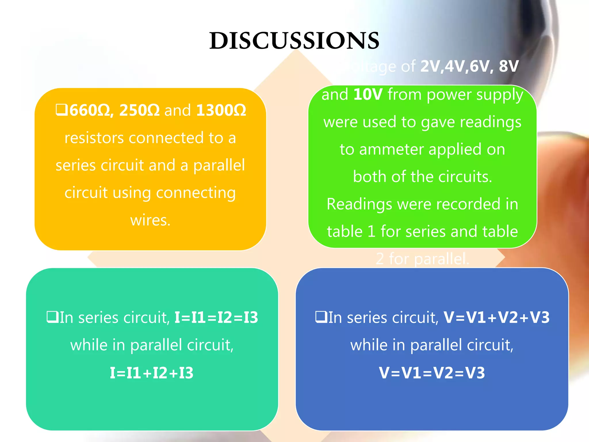 Electrical Resistance in Series and Parallel Circuit | PPTX