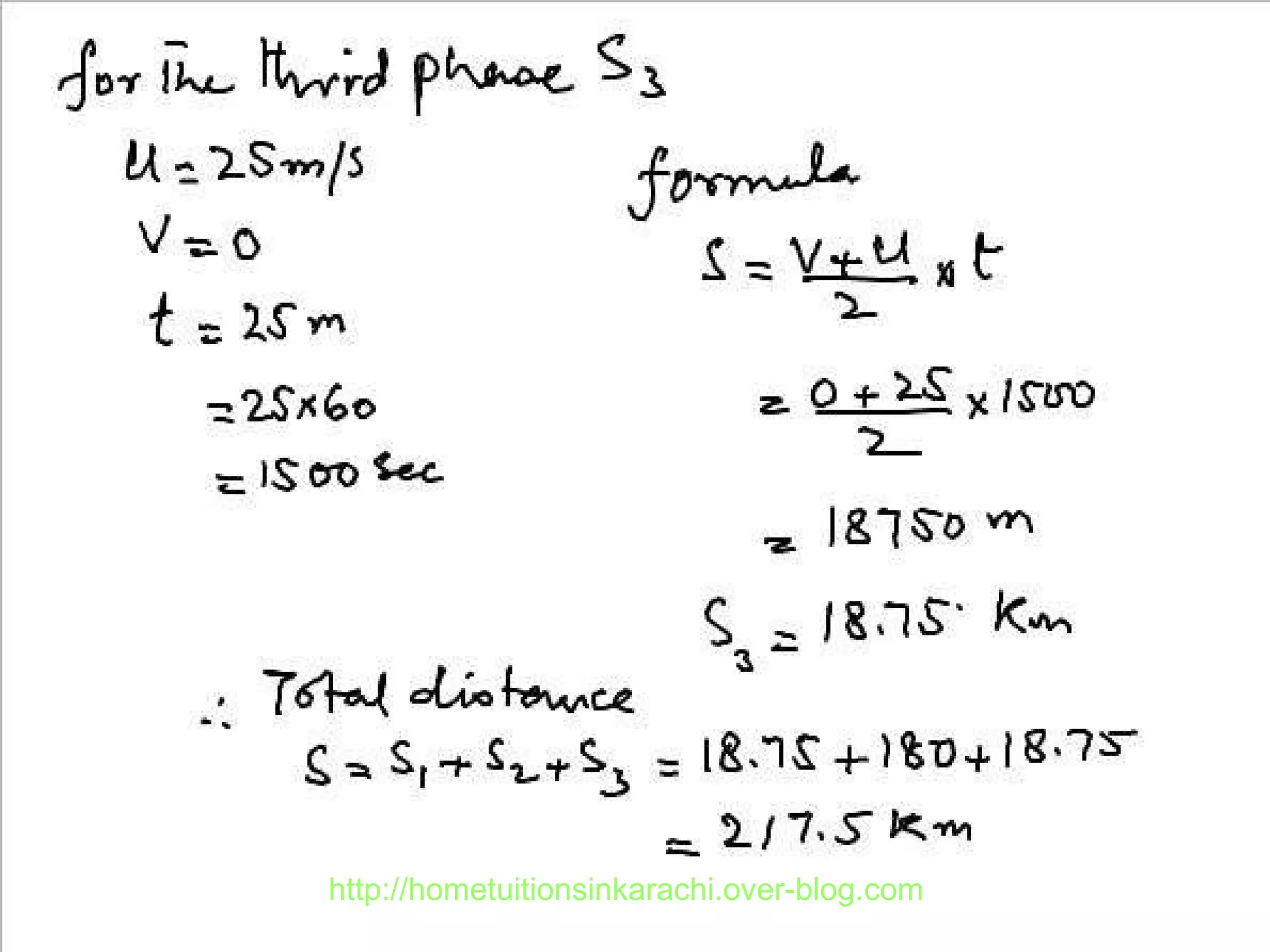 Physics Numerical Problem, Metric Physics, Kinematic Problems Karachi ...