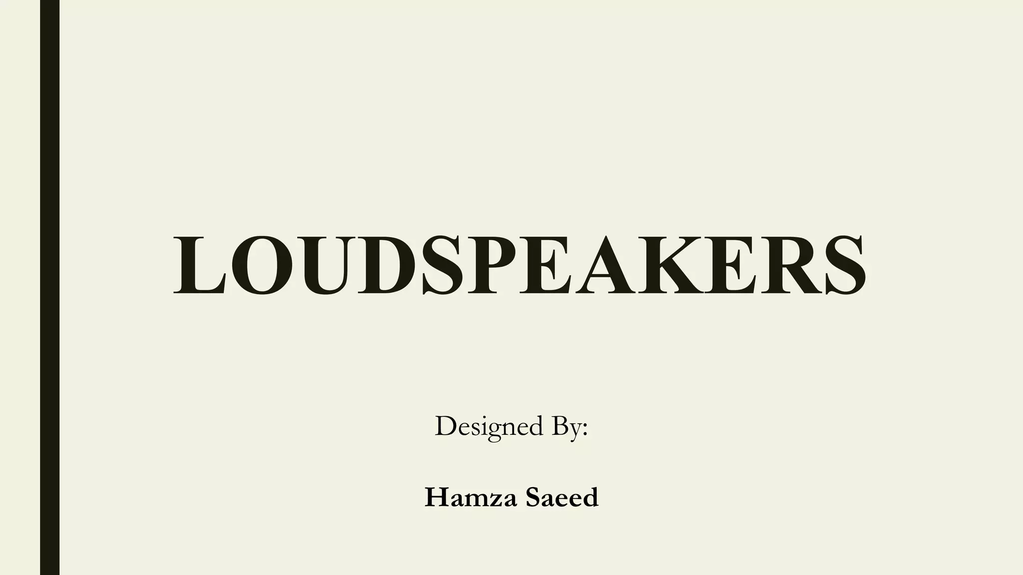 LaudSpeaker Presentation | PPTX