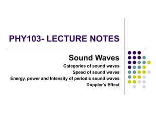General Physics- Sound waves | PDF
