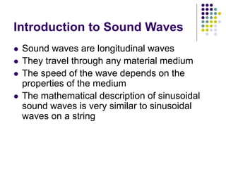 General Physics- Sound waves | PDF