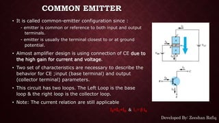Common Emitter Configuration and Collector Curve | PPTX